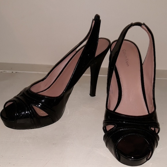 Calvin Klein | Shoes | Calvin Klein Black Heels Paulina 9 | Poshmark
